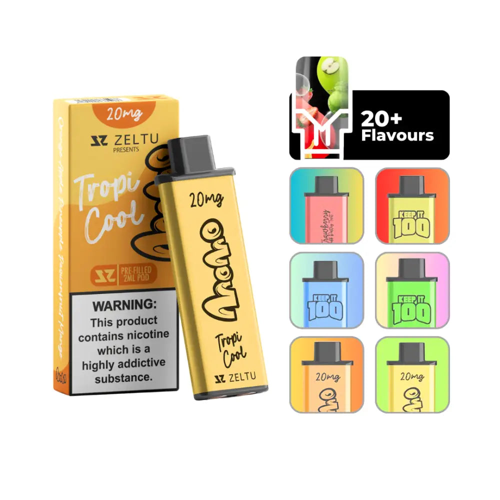 Momo Tropi Cool Zeltu X3 Pods UK | Smokz Vape Store